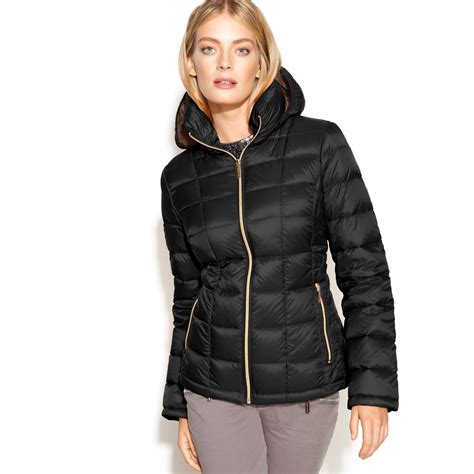 Michael Kors Hooded Packable Puffer Coat Store