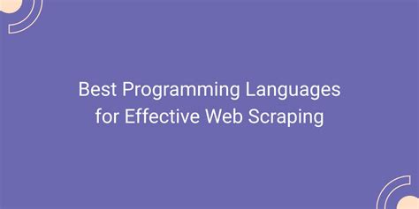 Best Programming Languages For Effective Web Scraping Flipnode