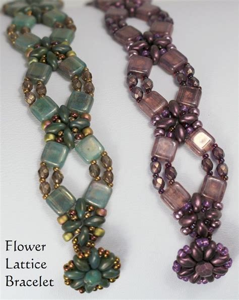 Flower Lattice Bracelet Bead Jewellery Beaded Bracelet Patterns