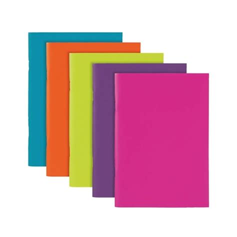 Buy Polypropylene Covered Notebooks A5 40 Sheets Assorted 10 Pack