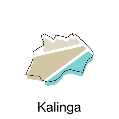 Map Of Kalinga Geometric Design World Map International Vector