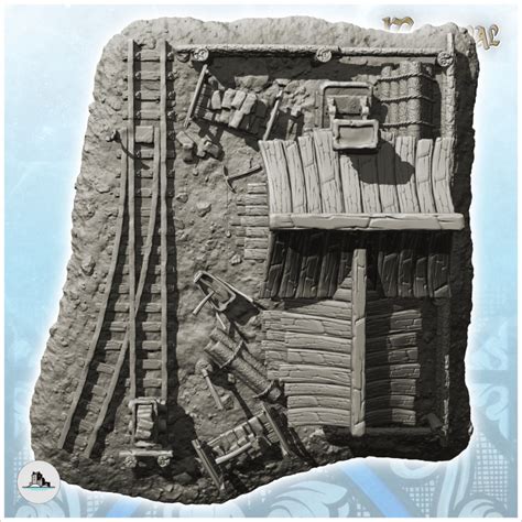 3d Printable Tailors Workshop With Material And Equipment 12 Medieval Gothic Feudal Old