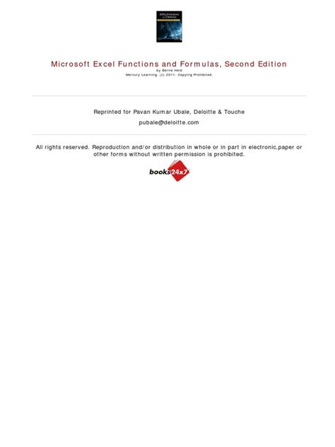 Pdf Excel Functions And Formula Chapter 11 Working With Array Formulas Dokumen Tips