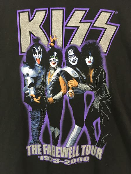 古着 00s Usa製 Kiss 「the Farewell Tour 73 00」 ツアー メタル ロック バンド Tシャツ Xl 古着