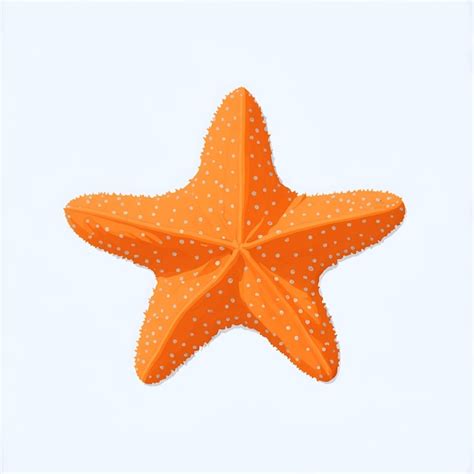 Premium Vector Vector Illustration Of Orange Starfish In Flat Icon