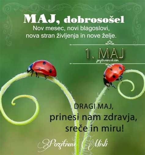 1 Maj Pozitivne Misli