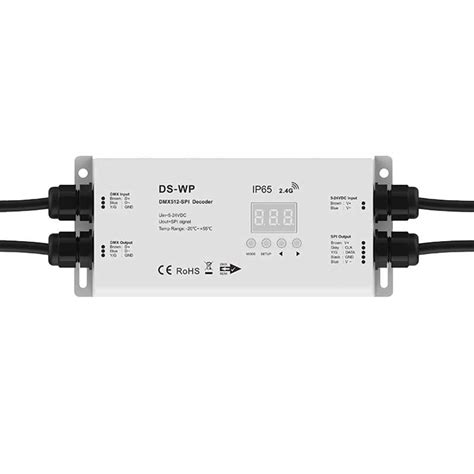 DMX To SPI Decoder Waterproof RF LED Controller DS WP