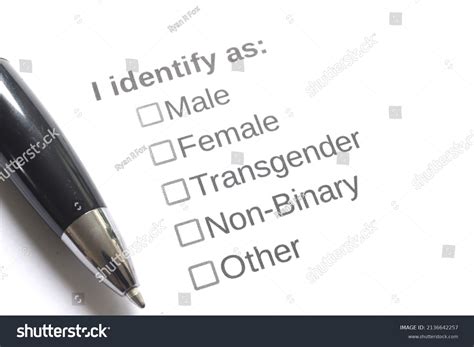 Sexual Identification Survey Question Pen Stock Photo Shutterstock
