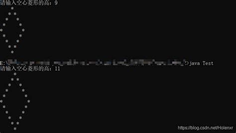 Java控制它打印输出空心菱形，空心菱形高度自定义java编程绘制一个空心的菱形可以通过变量a来控制菱形的大小。 Csdn博客