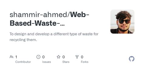 Github Shammir Ahmed Web Based Waste Classification And Management System To Design And
