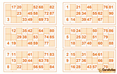 Tablas De Bingo Personaliza Descarga En Pdf E Imprime Tablas De