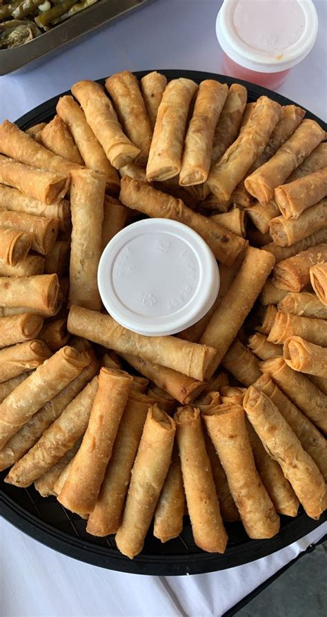 Spring Rolls Platter For Catering Ideas