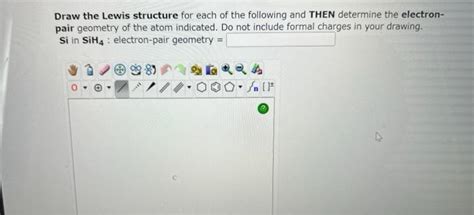 Solved Draw The Lewis Structure For Each Of The Following Chegg
