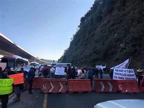 Bloquean autopista México Toluca exigen cese de tala clandestina
