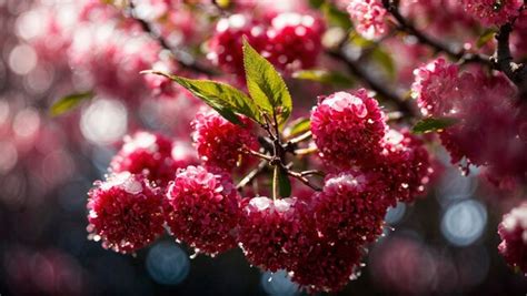 Premium Ai Image Cherry Tree Macro Photography