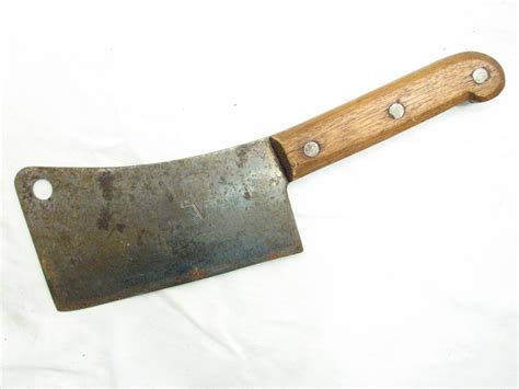 Antique Keen Kutter Butcher S Cleaver Hog Butchering Farm Iron Tool Knife