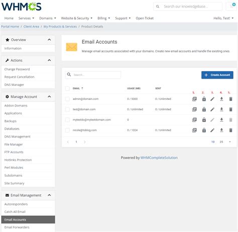 manage email accounts knowledgebase simplificare hosting and solutions