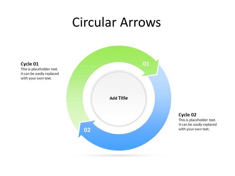 PPT Slide Arrows Diagram Arrows Multicolor
