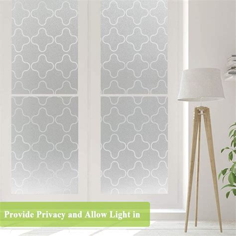 Non Adhesive Privacy Window Film Static Cling Glass Film Frosted