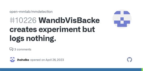 Wandbvisbackend Creates Experiment But Logs Nothing · Issue 10226