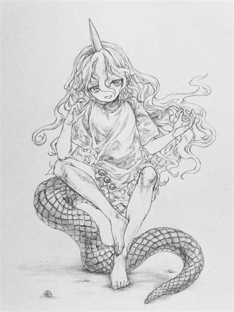Ikeda Ruriko Tenkajin Chiyari Touhou Graphite Medium Traditional