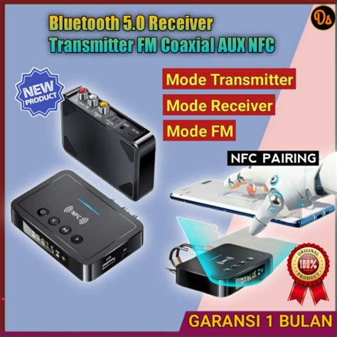 Jual Promo Bluetooth 50 Receiver Transmitter Fm Coaxial Aux Nfc M6
