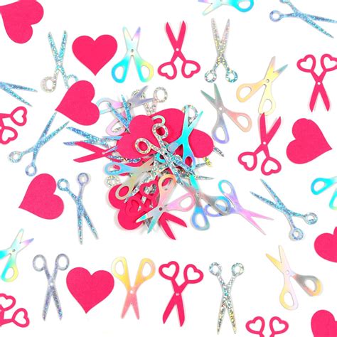 Scissor Confetti Lesbian Bachelorette Party Decor Lesbian Bridal Shower Party