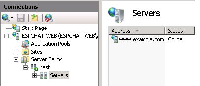 Rewriting Iis Application Request Routing Server Farm Settings
