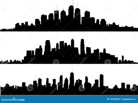 Silhouette De Paysage Urbain Illustration De Vecteur Illustration Du