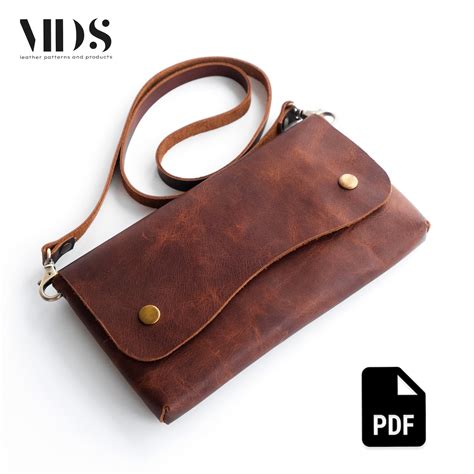Leather Bag Pdf Pattern Leather Clutch Pattern Leather Purse Template