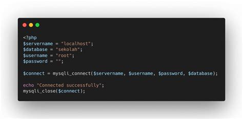 Belajar Php 8 Cara Koneksi Php Ke Database Mysql Dunia Coding