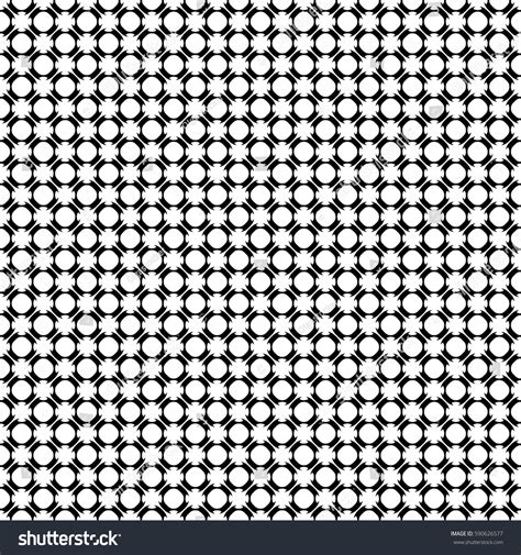 Vector Monochrome Seamless Pattern Abstract Black Stock Vector Royalty