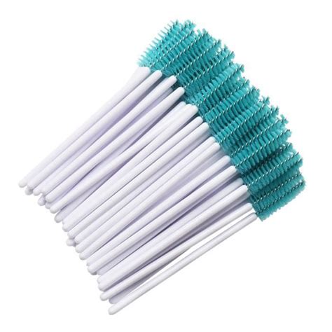 pièces lot baguettes de Mascara en Nylon jetables bleu doré Rose rouge poignée brosses cils