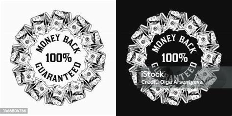 반 달러 지폐 복사 공간 복사 배치로 접힌 원형 돈 프레임 로고 엠블럼 광고 배지 판매 제안 할인 수상자 상 축하합니다 일러스트레이션에 대한 스톡 벡터 아트 및 기타 이미지
