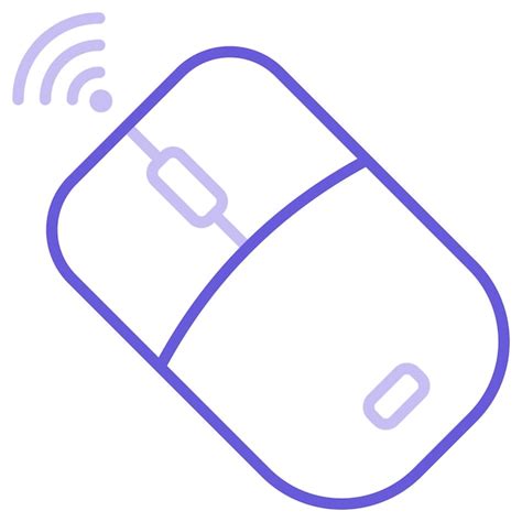 Premium Vector Wireless Mouse Vector Illustration