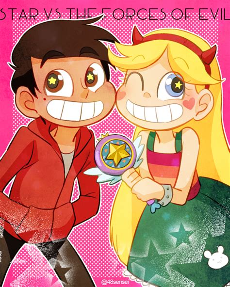 Star Butterfly And Marco Diaz Star Vs The Forces Of Evil Drawn By