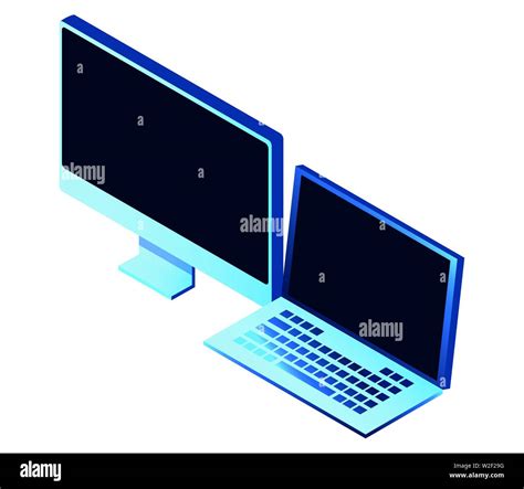 Computer Monitor Hardware Technology Stock Vector Image Art Alamy