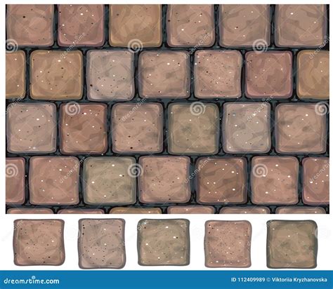 Vector Seamless Texture Stones Wall Stock Vector Illustration Of
