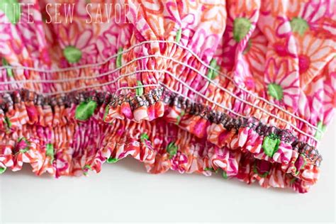 Sewing With Elastic Thread Shirred Skirt Tutorial Life Sew Savory