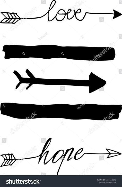 Boho Arrow Vector Set Perfect Posters Stock Vector Royalty Free 1334558213 Shutterstock