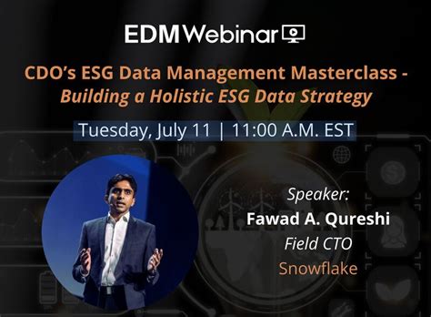Fawad A Qureshi On Linkedin Esg Sustainabilitydata Webinar
