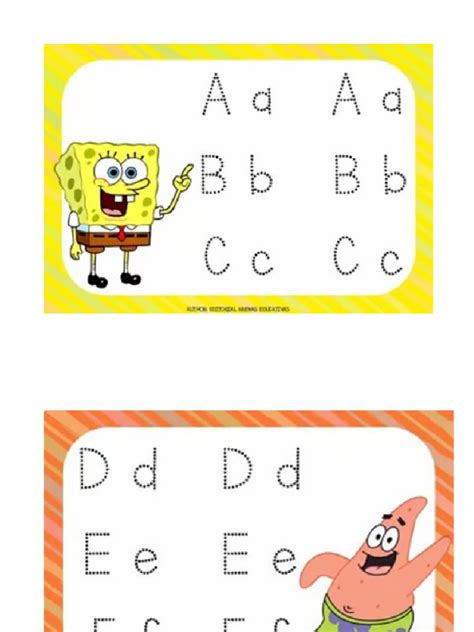 Spongebob Tracing Pdf