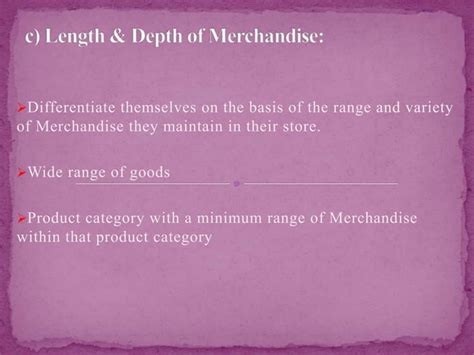 Classification Of Retail Units Pptx Retail Industry Industries