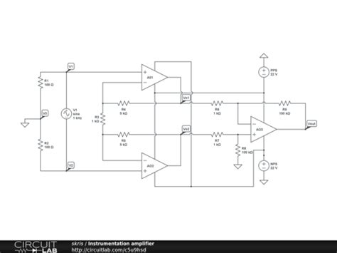 Instrumentation Amplifier Circuitlab
