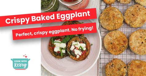 Crispy Baked Eggplant — Its Oven Fried So Forget The Mess Cook With