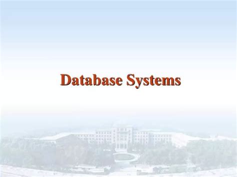 PPT Database Systems PowerPoint Presentation Free Download ID