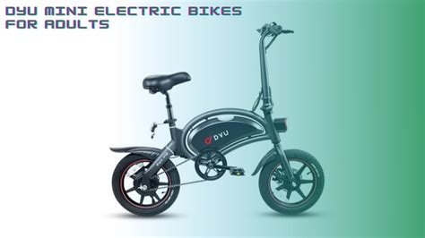 Dyu Mini Electric Bikes For Adults Youtube