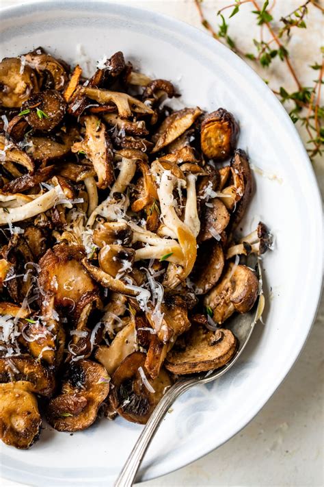 Roasted Mushrooms With Parmesan Skinnytaste