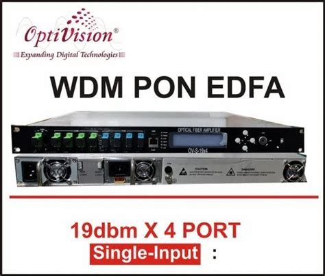 220v Black 4 Port Wdm Edfa Model Name Number OV S 19x4 At 39000