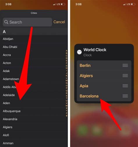 How To Change Default City In World Clock Widget On IPhone